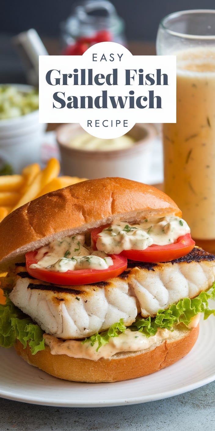 Easy Grilled Fish Sandwich Recipe